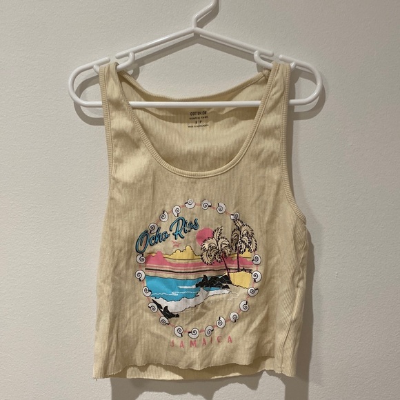 Cotton On | Tops | Yellow Tank Crop Top Sm Size From Cotton On | Poshmark